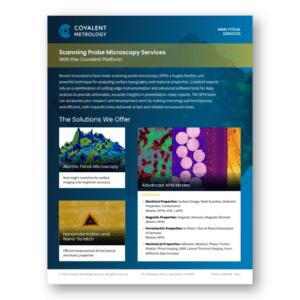 Scanning Probe Microscopy Services | Covalent Metrology